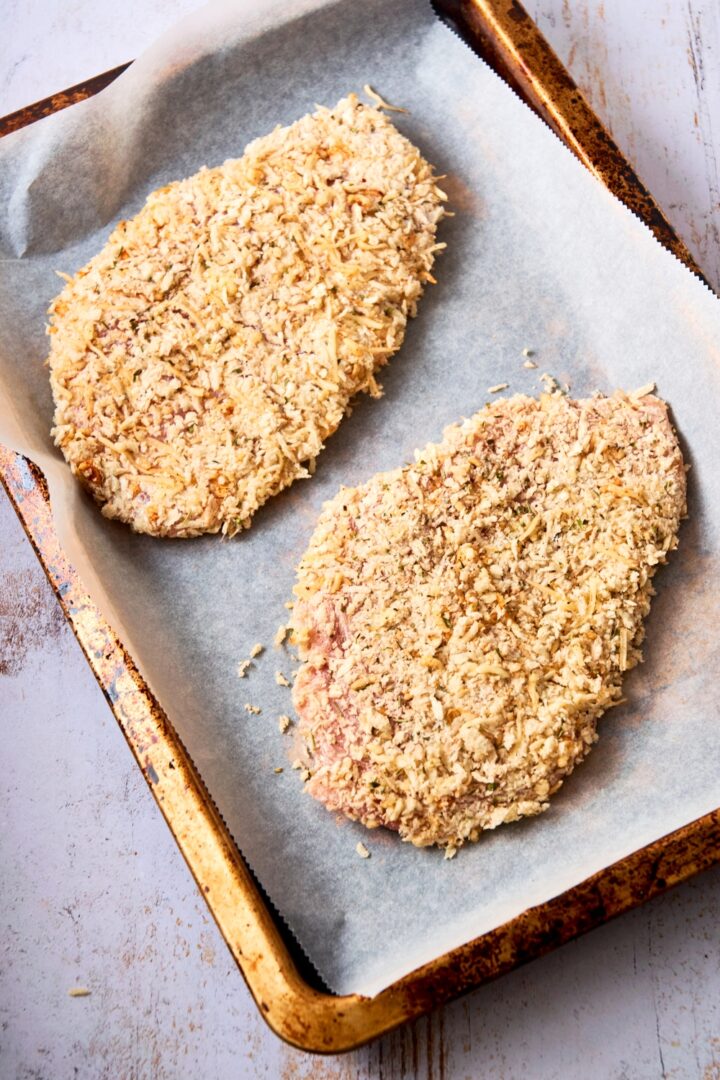 Breaded Chicken Without Eggs (Crispy Eggless Chicken Cutlets)