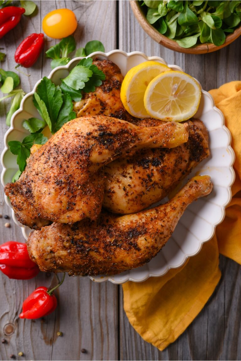 Tender Crockpot Chicken Leg Quarters with Crispy Skin