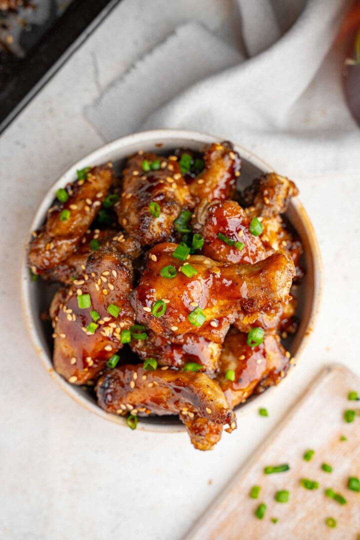 Honey Garlic Chicken Wings Recipe (Oven Baked & Extra Crispy)