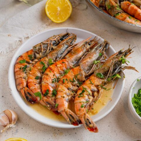 Garlic Butter Tiger Shrimp Recipe (Shrimp Scampi)