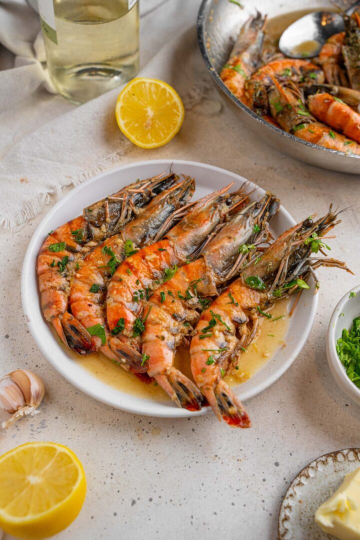 Garlic Butter Tiger Shrimp Recipe (Shrimp Scampi)