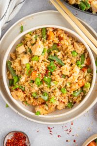 Easy Rotisserie Chicken Fried Rice Recipe