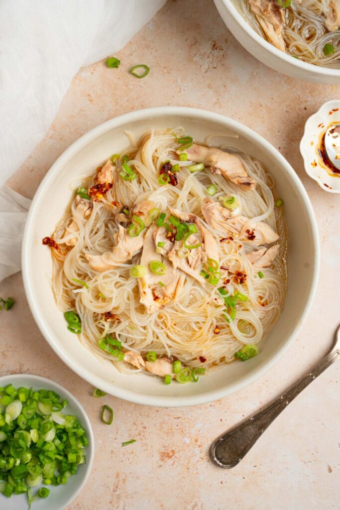 Chicken Long Rice (Hawaiian Chicken Noodle Soup Recipe)